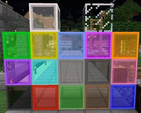 Minecraft How To Color Glass