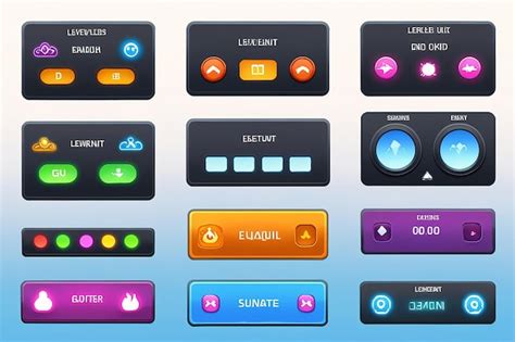 Game Levels Ui Kits Premium Ai Generated Image