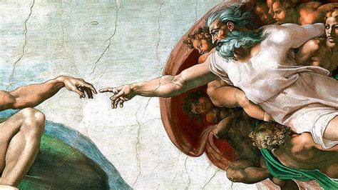 Download Sistine Chapel God Closeup Wallpaper