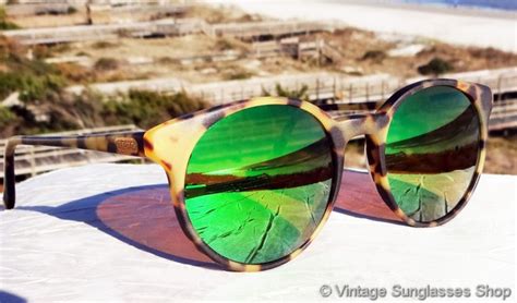 Revo 957 013 Green Mirror Yellow Tortoise Shell Sunglasses