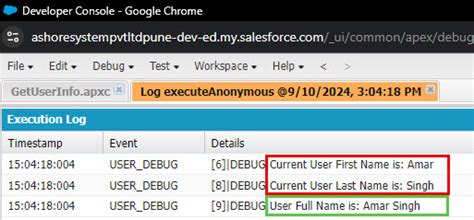 How To Get Current User Info Using Apex In Salesforce