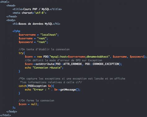 Se Connecter à Une Base De Données Mysql En Php Pierre Giraud