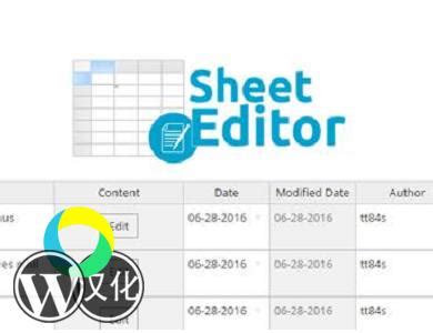 WordPress插件 WordPress自定义编辑 WP Sheet Editor汉化版V 倾尘WORDPRESS