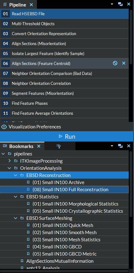 39 Bookmarks View — Dream3d Nx 720 Documentation