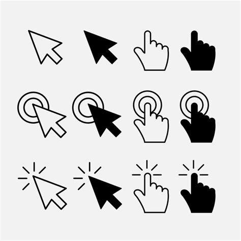 Premium Vector Mouse Pointer Variation Vector