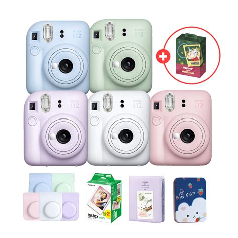 인스탁스 홀리데이 후지필름 인스탁스 미니12필름20매케이스선물2종set 폴라로이드카메라 위시버킷