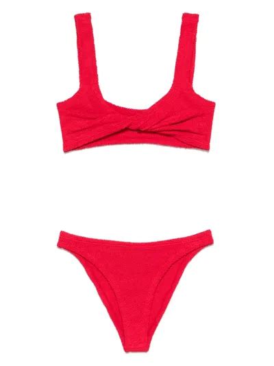 Hunza G Juno Bikini In Red Modesens