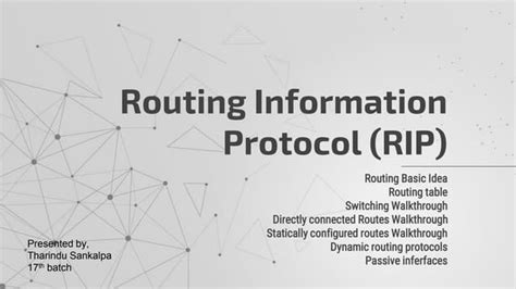Routing Information Protocol Rip Pdf