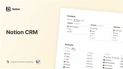 Simple Crm Notion Template