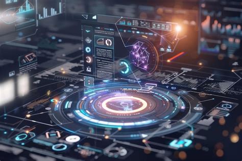 Premium Photo Futuristic User Interface Of A Holographic Display