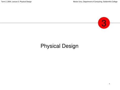 PPT Physical Design PowerPoint Presentation Free Download ID 4033487
