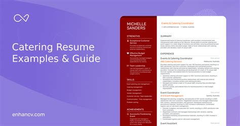 9 Catering Resume Examples And Guide For 2024