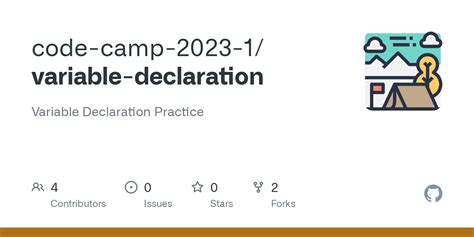 Github Code Camp 2023 1variable Declaration Variable Declaration
