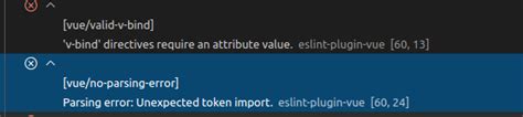 V Bind Use Dymaic Import Get Errors Issue Vuejs Eslint Plugin Vue GitHub