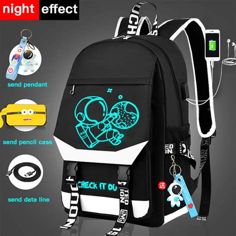 우주비행사 코스프레 대용량 배낭 중고생 학교 가방 학생용 방수 여행 배낭 어린이 배낭 Aliexpress