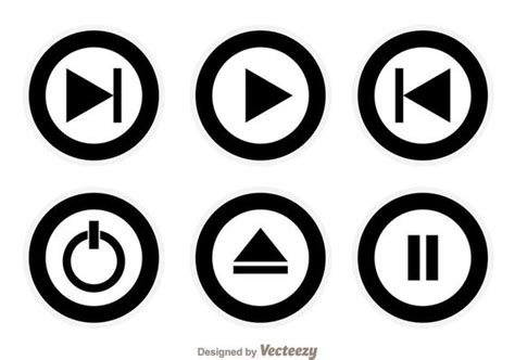 Music Player Button Vector Art Icons And Graphics For Free Download