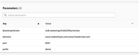 how to use parameters in aws cdk
