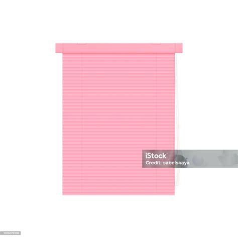 창 핑크 블라인드 또는 Jalousie 현실적인 벡터 일러스트 모크 격리 0명에 대한 스톡 벡터 아트 및 기타 이미지 0명 3차원 형태 가정 생활 Istock