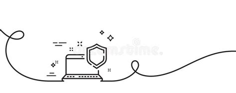 continuous security line icon stock illustrations 1 142 continuous