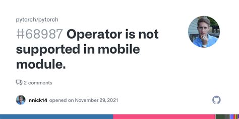 Operator Is Not Supported In Mobile Module Issue Pytorch Pytorch GitHub