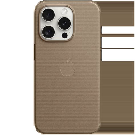 Чехол APPLE FineWoven Case с MagSafe Платиново-серый для iPhone 15 Pro