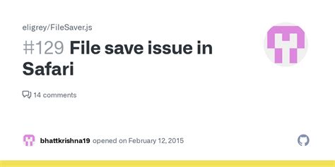 file save issue in safari · issue 129 · eligrey filesaver js · github