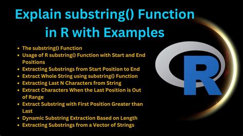 Explain Substring Function In R With Examples Spark By Examples