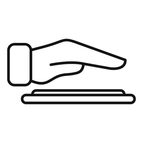 Premium Vector Scan Hand Palm Icon Outline Vector Individual Identification