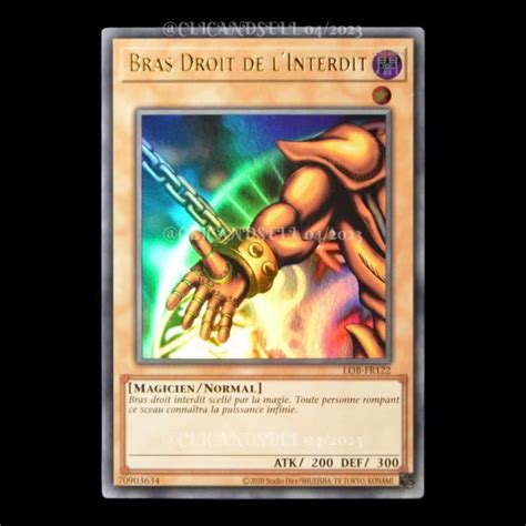 Carte Yu Gi Oh Lob Fr Bras Droit De L Interdit Cdiscount Jeux Jouets