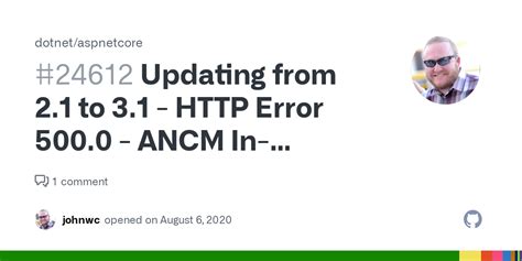 Updating From 21 To 31 Error 5000 Ancm In Process Handler