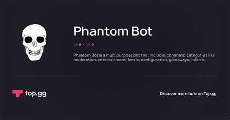 Add Phantom Bot Discord Bot The 1 Discord Bot And Discord App List