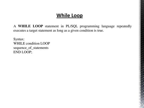 Fundamentals Of PL SQL Part 2 Basics Ppt Download