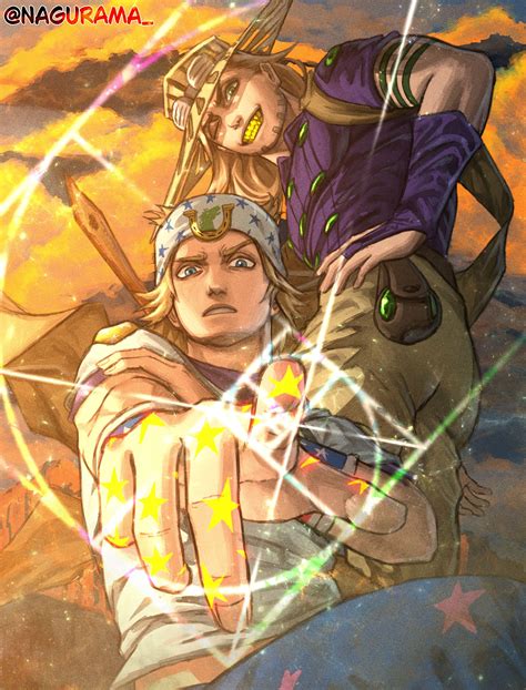 Johnny And Gyro Fanart Nagurama Jojo Anime Jojo Bizarre Jojo Bizzare