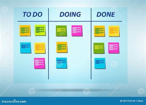 Agile Kanban Project Icon Gray Vector Graphics Stock Photography