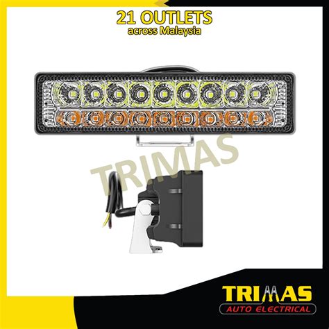 Trimas ไฟตัดหมอก Led 18 ดวง 12v 24v ยาว 6 นิ้ว 4x4 4wd สําหรับรถบรรทุก