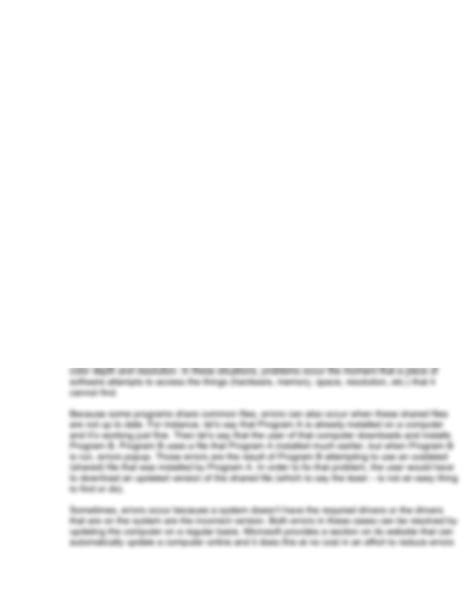 Solution Common Computer Errors Studypool