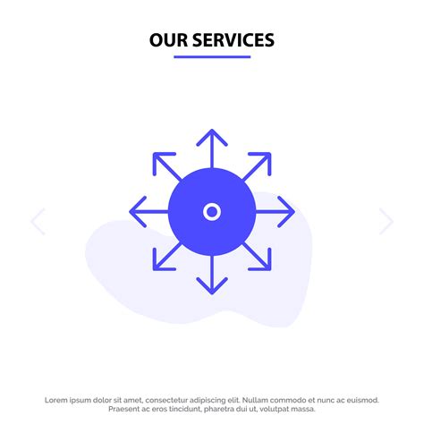 Our Services Ads Advertising Media News Platform Solid Glyph Icon Web