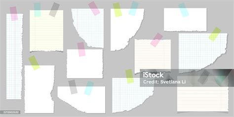 찢어진 종이 조각이 회색 배경에 테이프로 붙어 있습니다 0명에 대한 스톡 벡터 아트 및 기타 이미지 0명 고철 깨짐 Istock