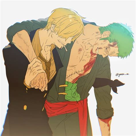 Roronoa Zoro And Sanji One Piece Drawn By Ynnnm Danbooru