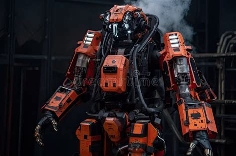 High Tech Robotic Firefighter Equipped With Advanced Sensors And