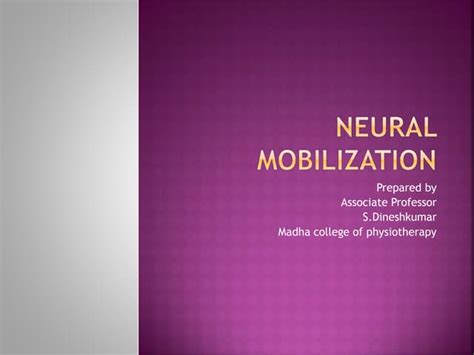 Neural Tissue Mobilization Pptx
