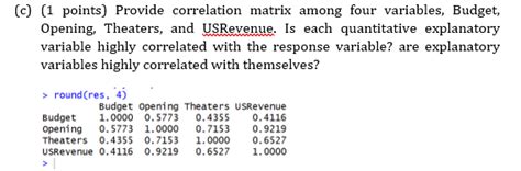 Solved Answer This Only Is Each Quantitative Explanatory