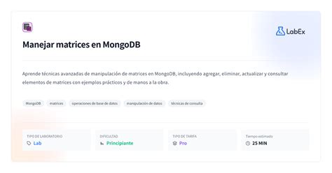 Cómo Manejar Arrays En Mongodb Labex