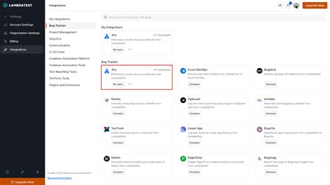 Integrate Lambdatest With Jira Lambdatest Lambdatest