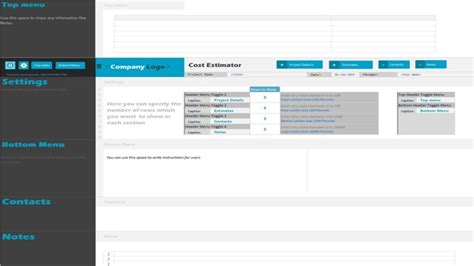Cost Estimator Excel Project Management Templates
