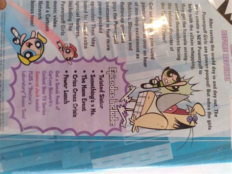 2x Vintage Powerpuff Girls Sealed Vhs Tapes In Clamshell Cases Never
