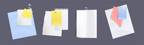 Memo Note Paper Sheets With Adhesive Tape And Pins