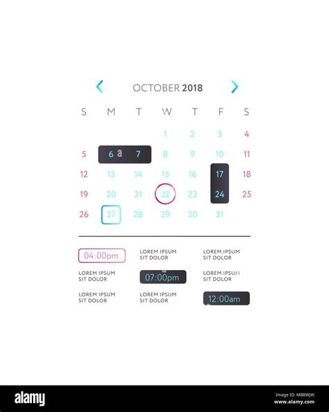 Time Management Chart Isolated On White Stock Vector Image Art Alamy