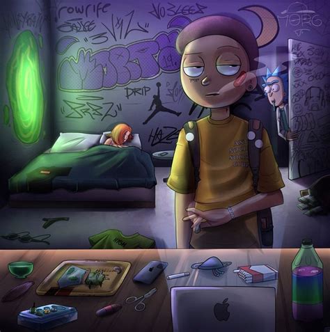Rick And Morty Gangster Wallpaper 40 Koleksi Gambar