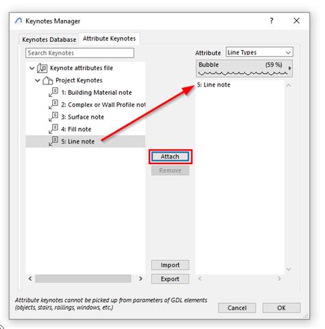 Working With Attribute Linked Keynotes Myci Knowledge Base